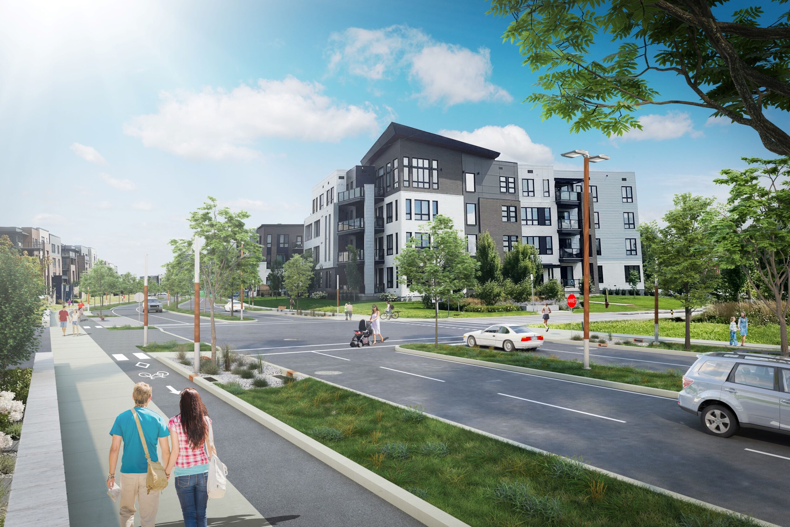 Les travaux d’aménagement de l’avenue Pierre-Dansereau et du boulevard Carmel sont commencés - TVRM